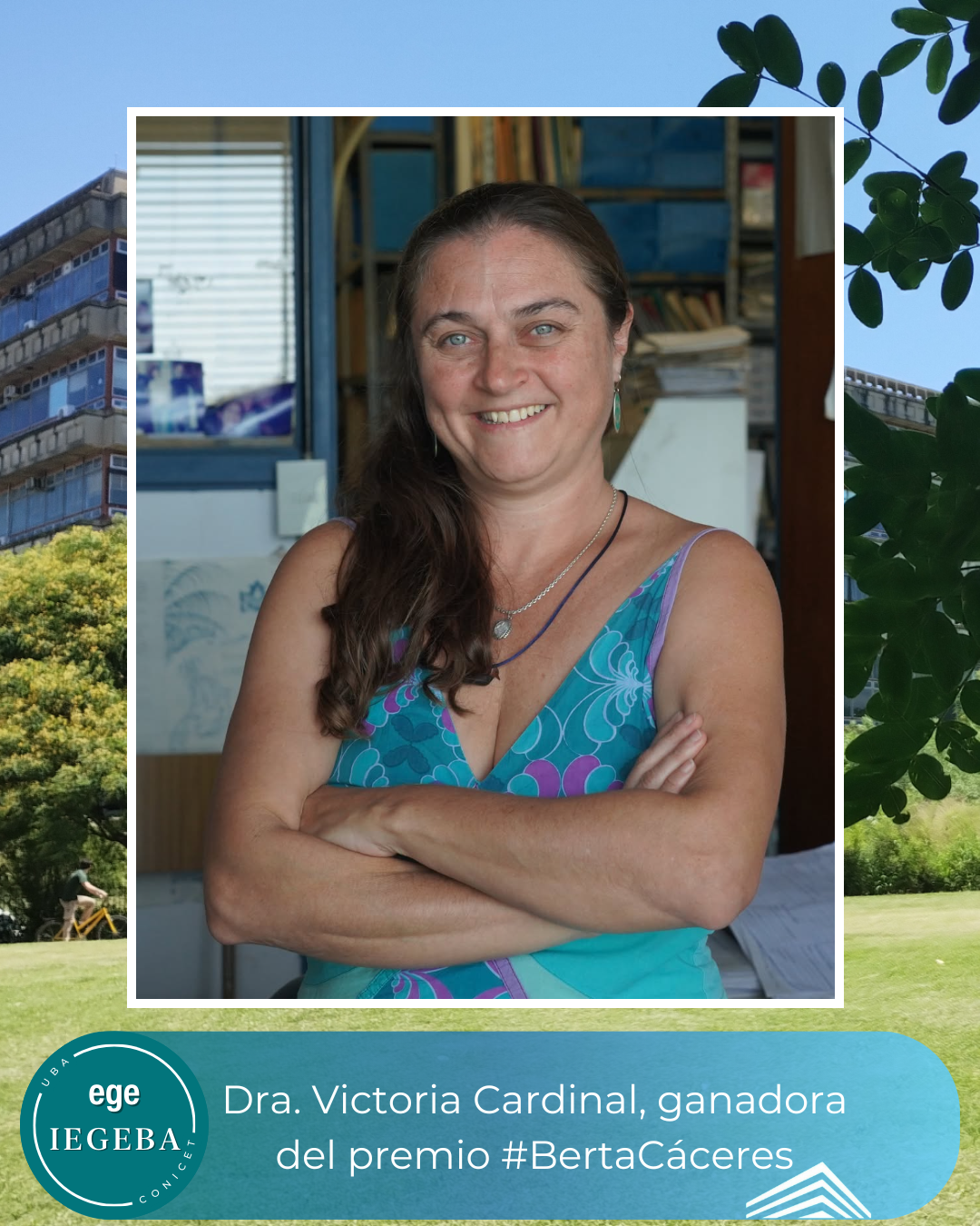 Dra. Victoria Cardinal, ganadora del premio #BertaCáceres